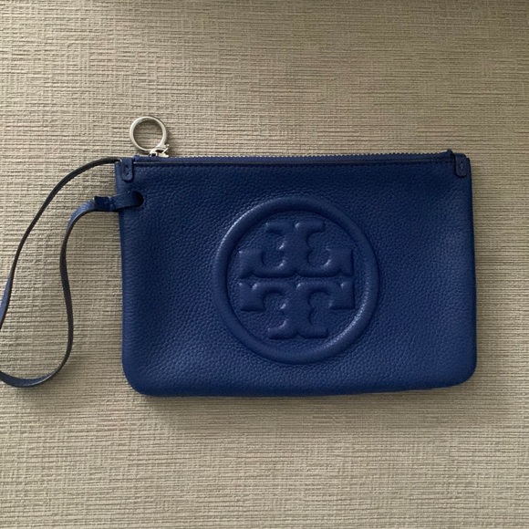 Tory Burch | Bags | Tory Burch Royal Blue Wristlet | Poshmark
